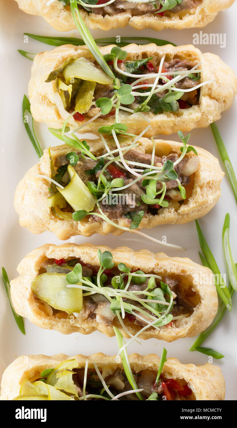 tasty cold snacks Stock Photo - Alamy