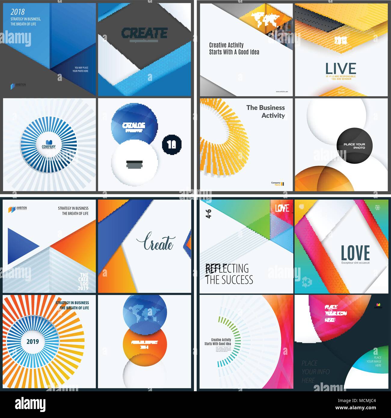 Material design of abstract vector elements for graphic template ...