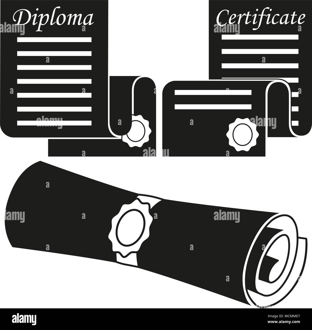 Degree roll Stock Vector Images - Alamy