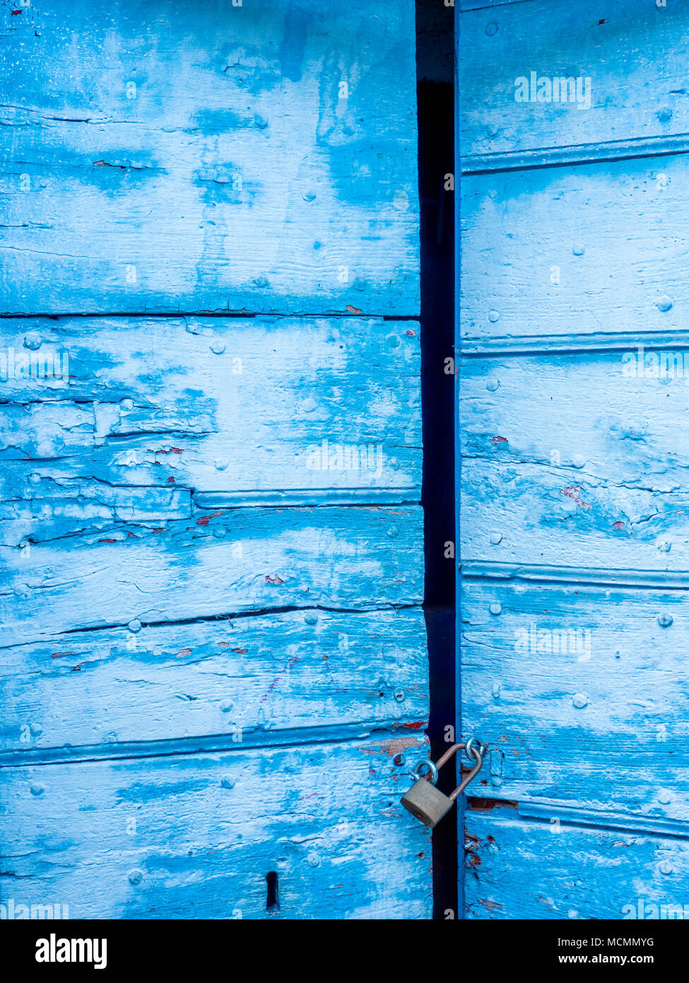 Rustic blue door in Umbria, Italy Stock Photo - Alamy