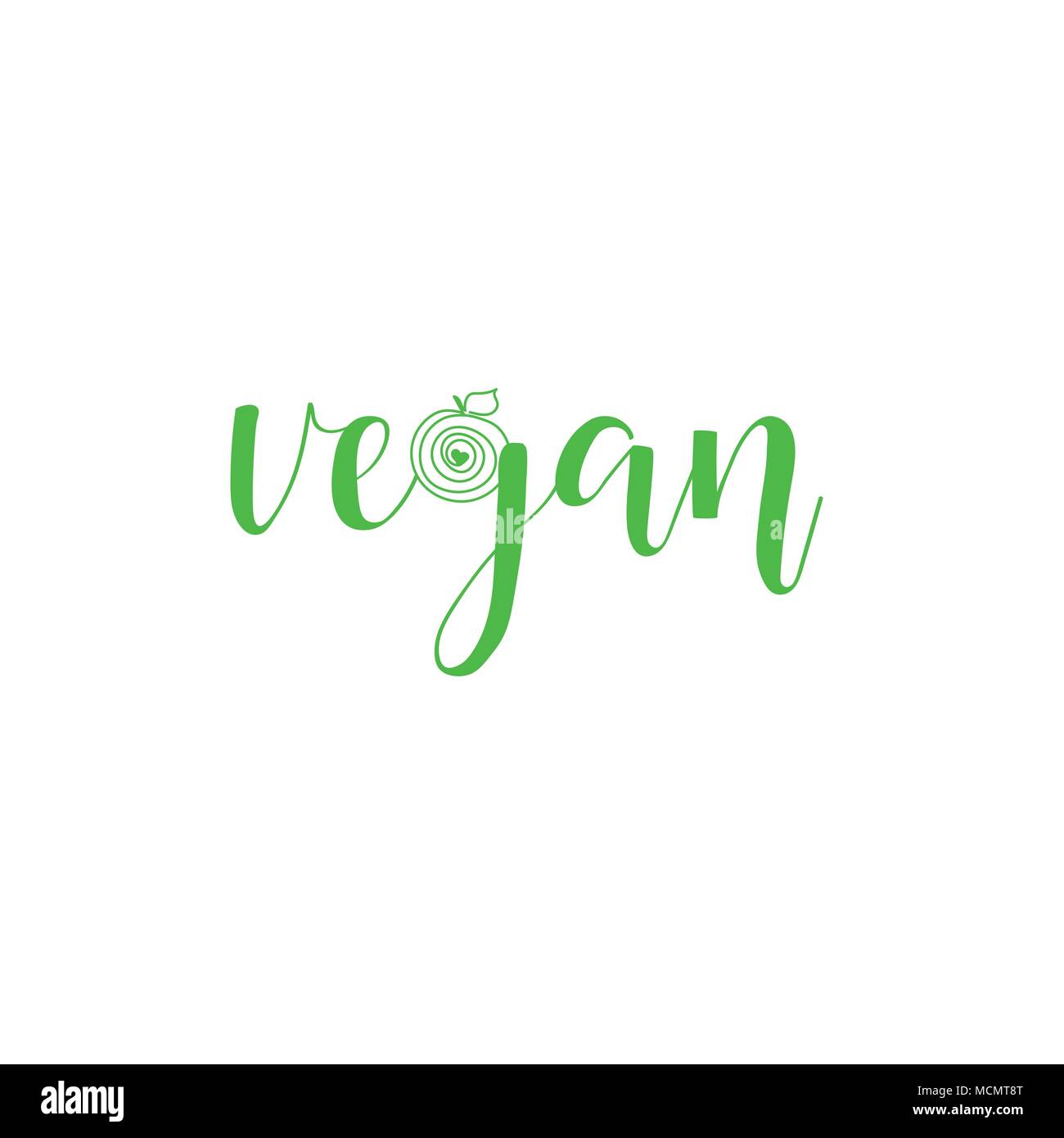 Vegan. Inspirational quote about vegetarian. Handwritten lettering for ...