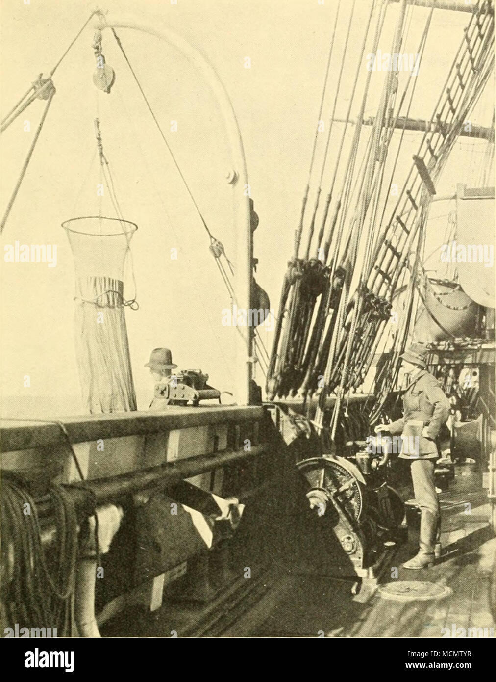 . v. K, inf' phot. Fig. I. R.R.S. ' Discovery'. Plankton machine Stock ...