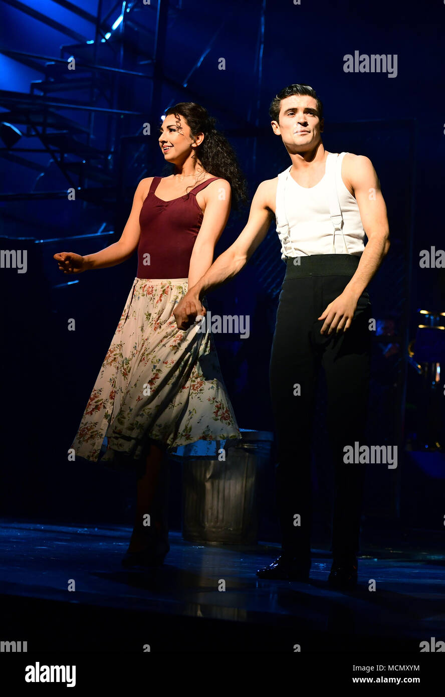 Zizi Strallen and Jonny Labey during a photocall for Baz LuhrmannÕs ...