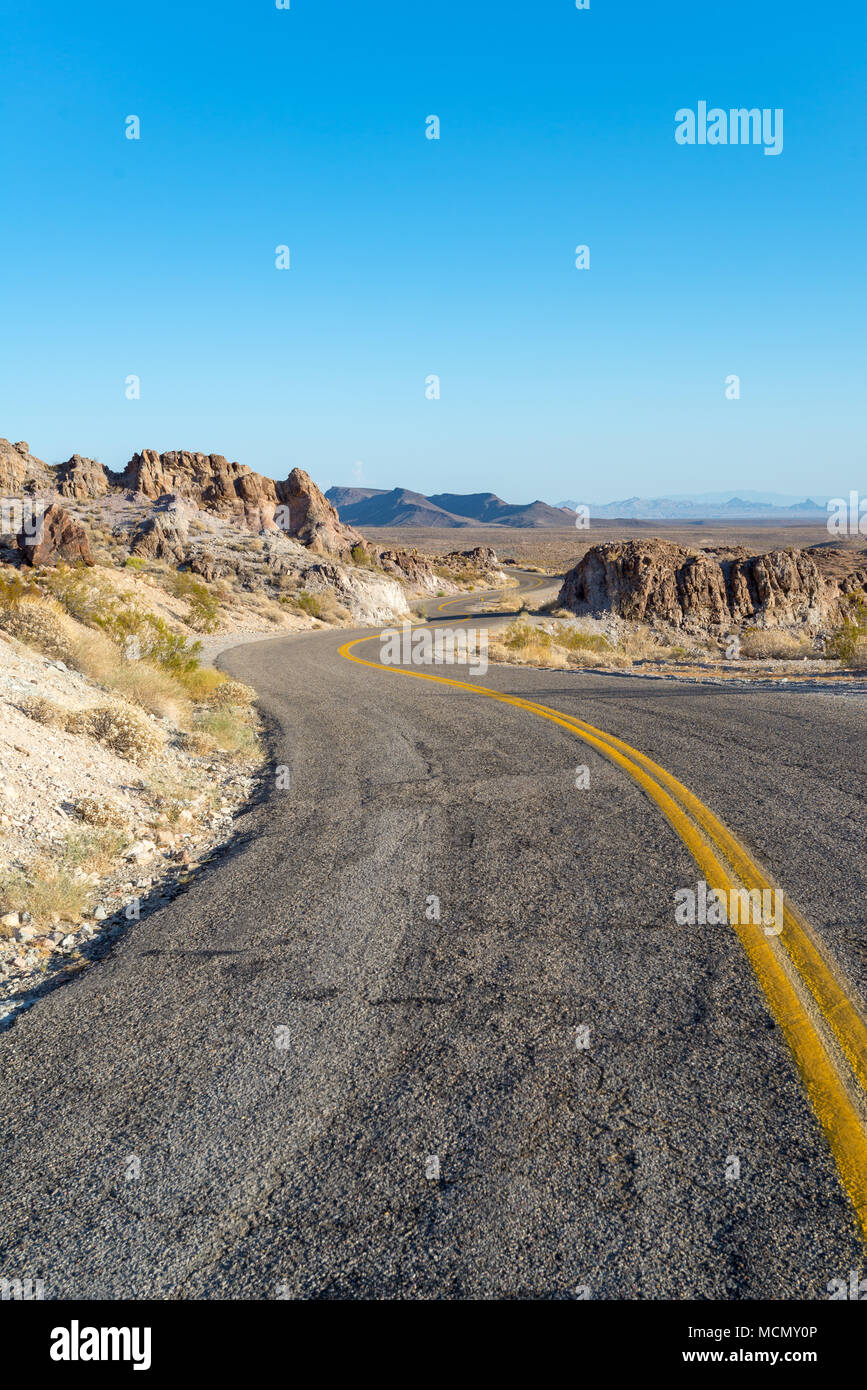 Long Winding Empty Road High Resolution Stock Photography and Images ...