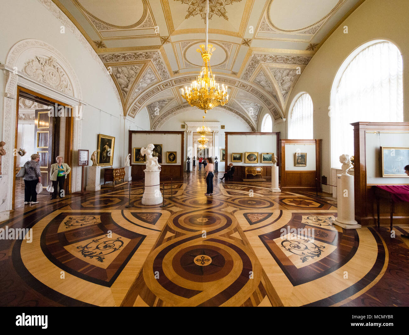 St. Petersburg, Russia: Winter Palace interior, Hermitage Museum ...