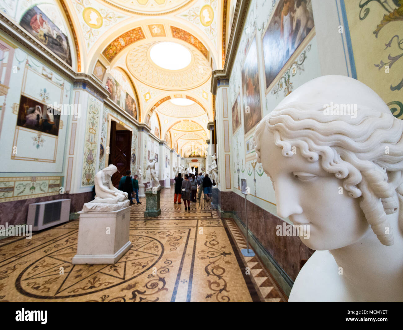 St. Petersburg, Russia: Winter Palace interior, Hermitage Museum ...