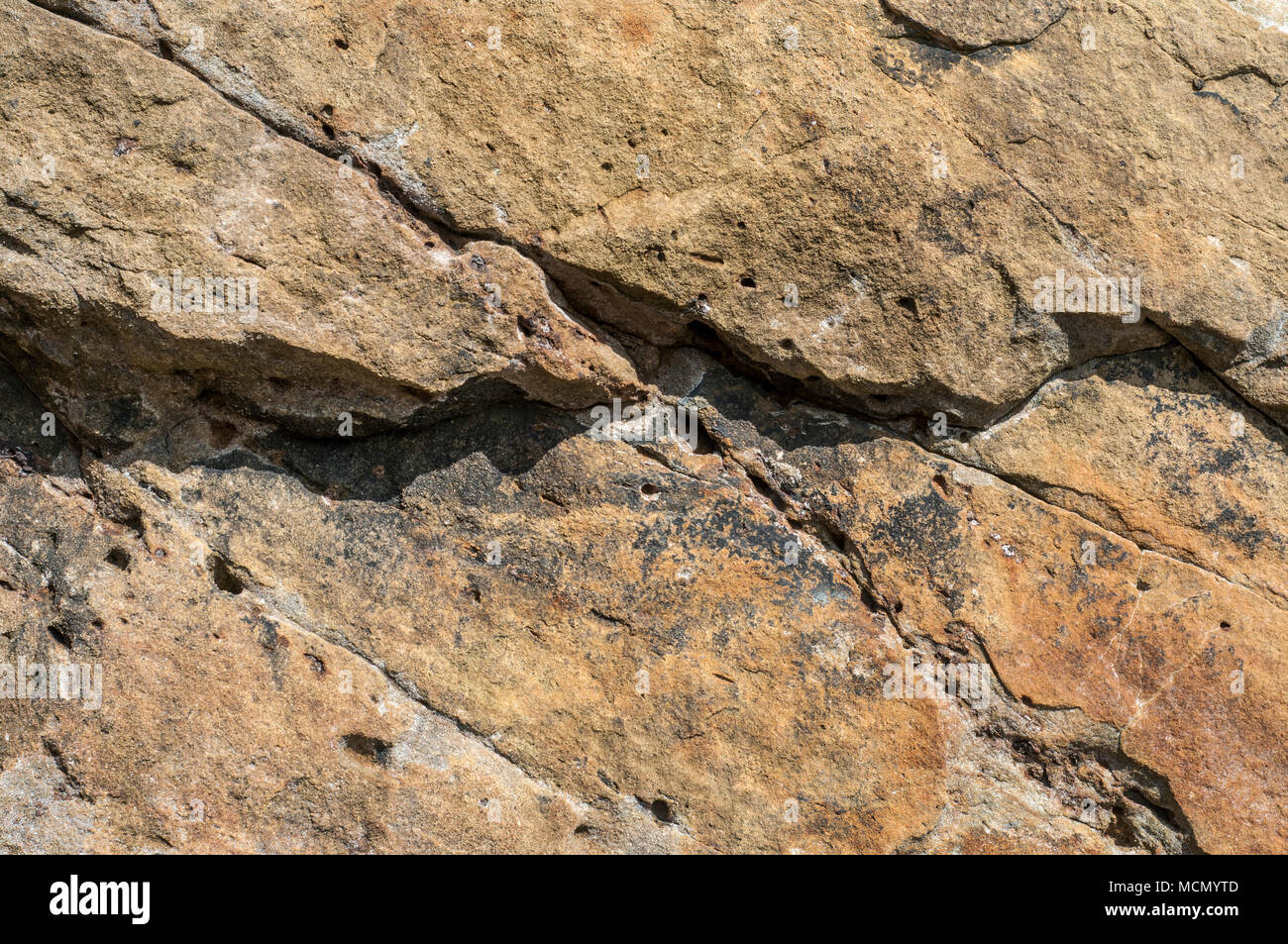 Weathered Sandstone rock, close up Stock Photo - Alamy