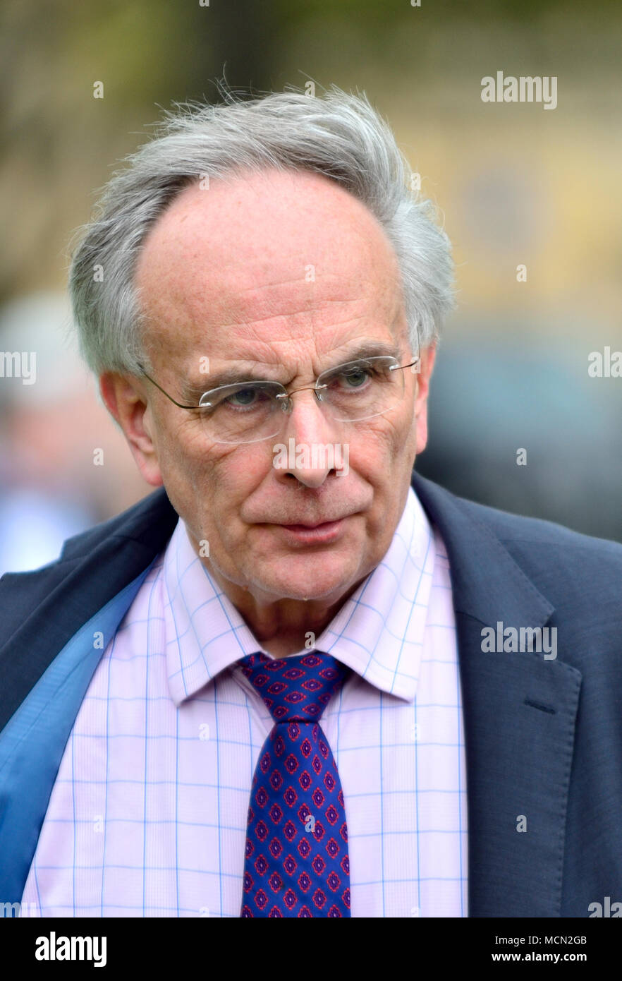 Peter Bone MP (Con: Wellingborough) on College Green, Westminster ...