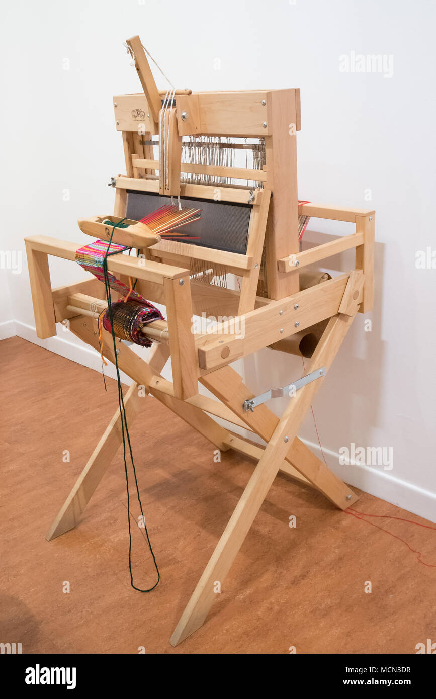 wooden weaving machine Stock Photo - Alamy