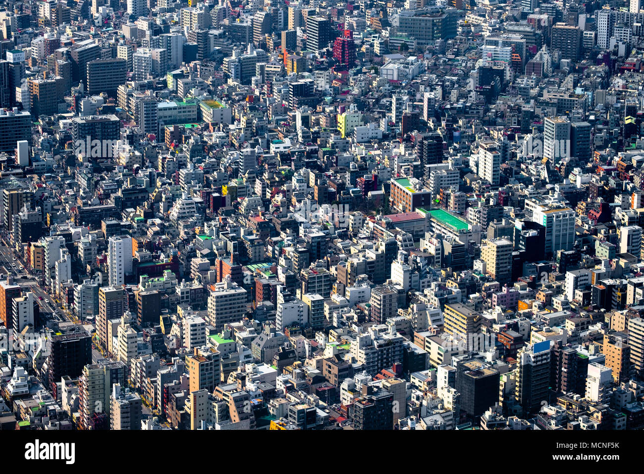Tokyo cityscape seen from Tokyo SkyTree tower Stock Photo - Alamy