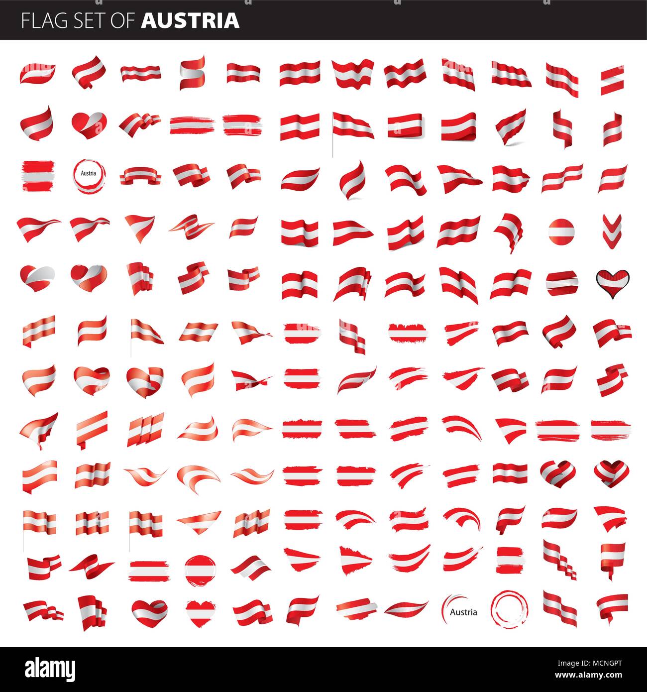 Austria flag, vector illustration Stock Vector Image & Art - Alamy