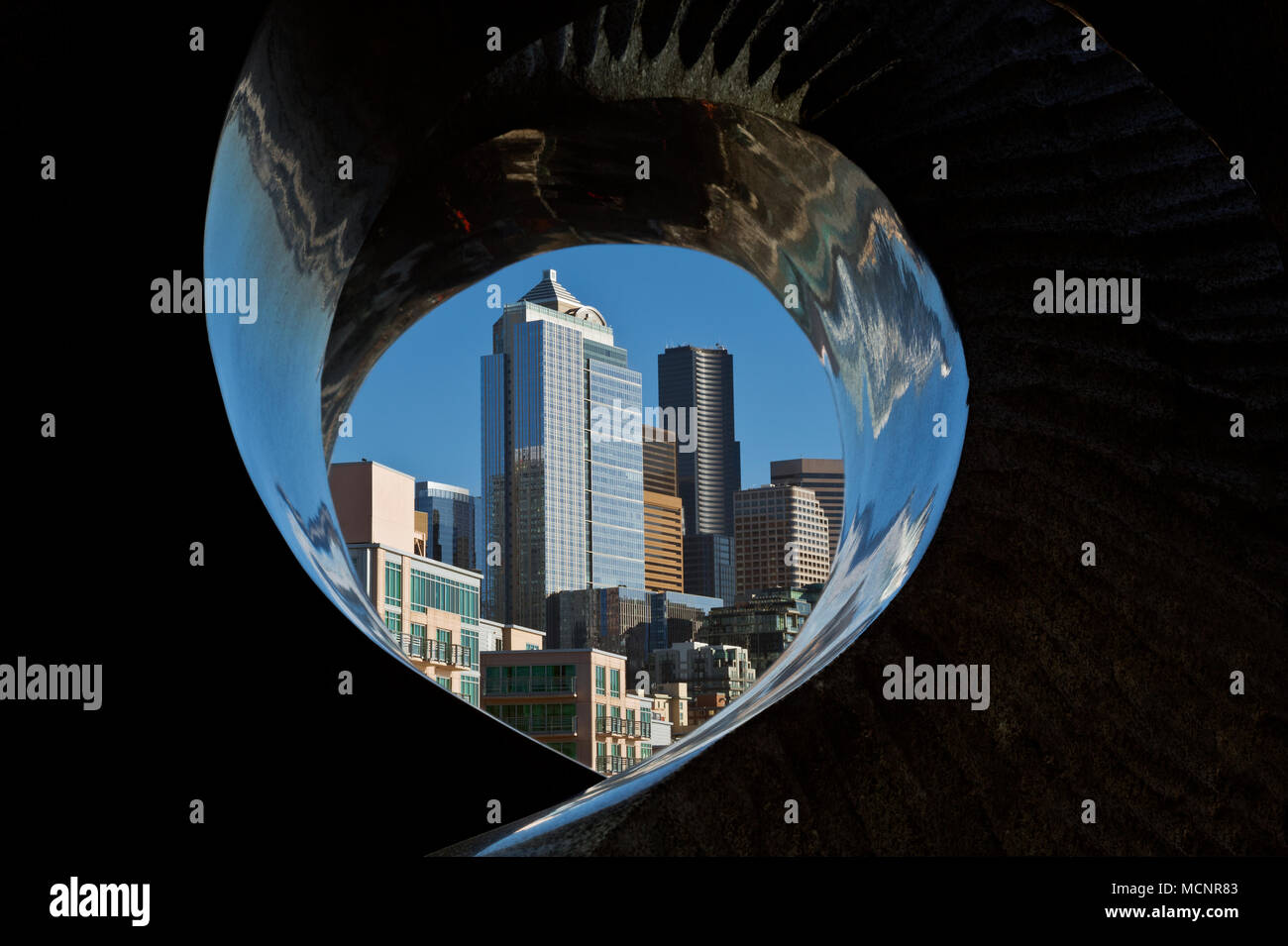 WASHINGTON - The Columbia Center and the 1201 Third Avenue Building ...