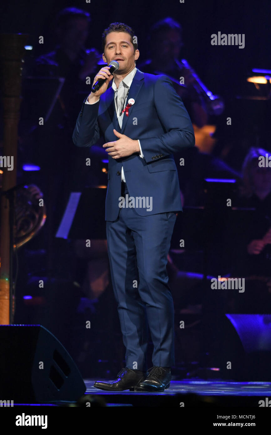 Sunrise FL, USA. 16th Apr, 2018. Matthew Morrison performs during the ...