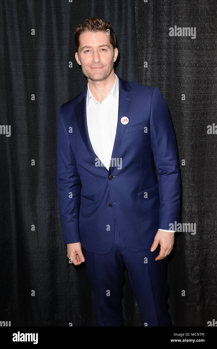 Sunrise FL, USA. 16th Apr, 2018. Matthew Morrison poses backstage ...