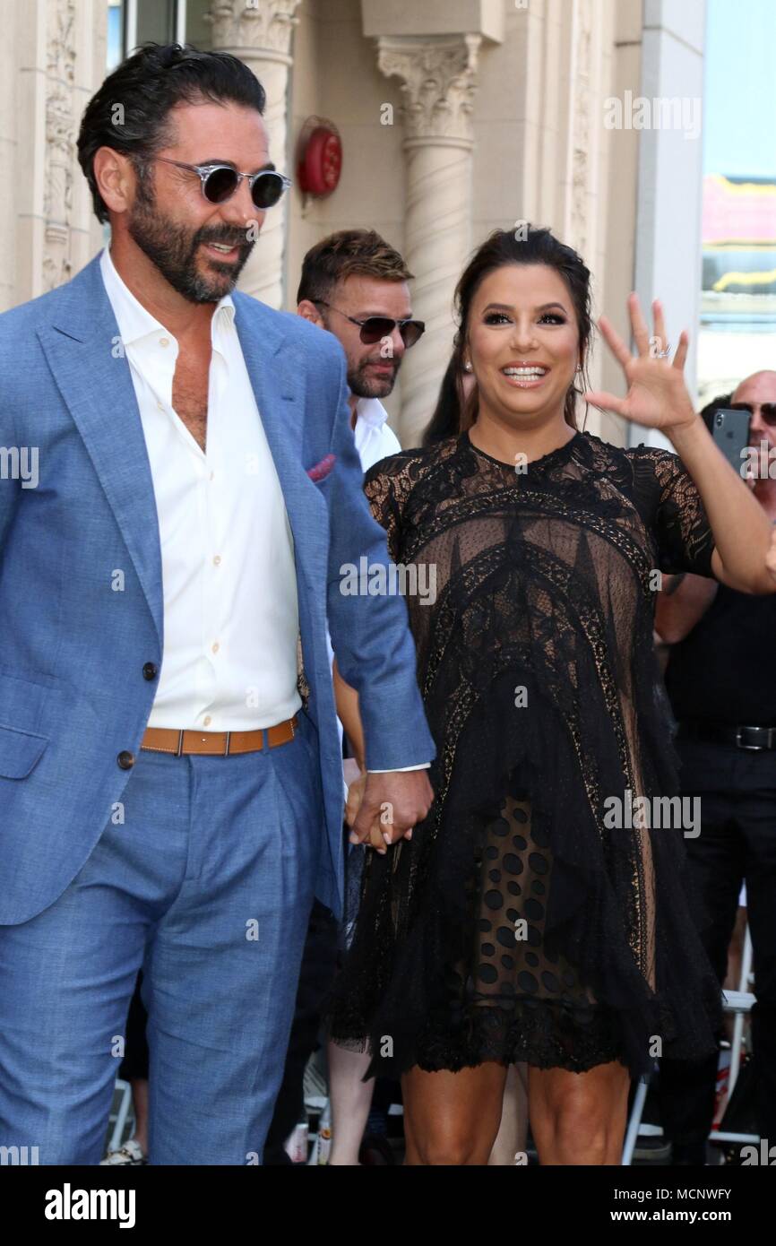 Jose Baston, Eva Longoria at the induction ceremony for Star on the ...