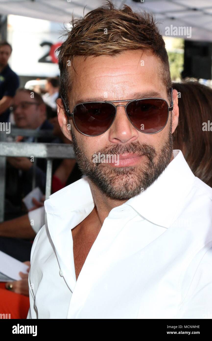 Ricky Martin at the induction ceremony for Star on the Hollywood Walk ...