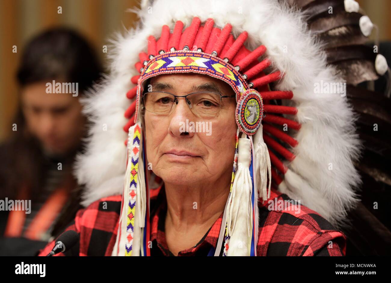 United Nations, New York, USA, April 16 2018 - Grand Chief Wilton ...