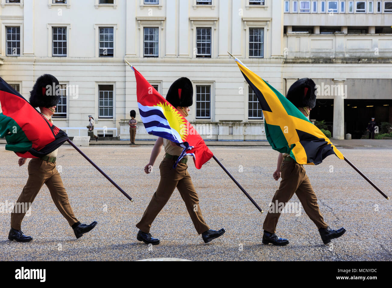 Military personnel at the wellington barracks hi-res stock photography ...