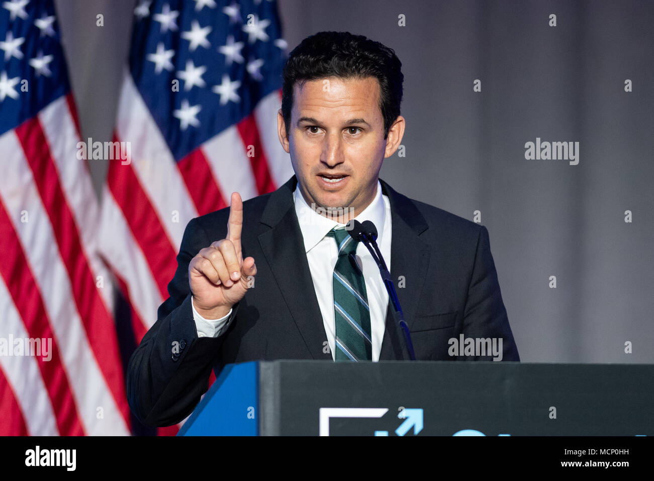 Senator Brian Schatz (D-HI) speaking at the J Street National ...