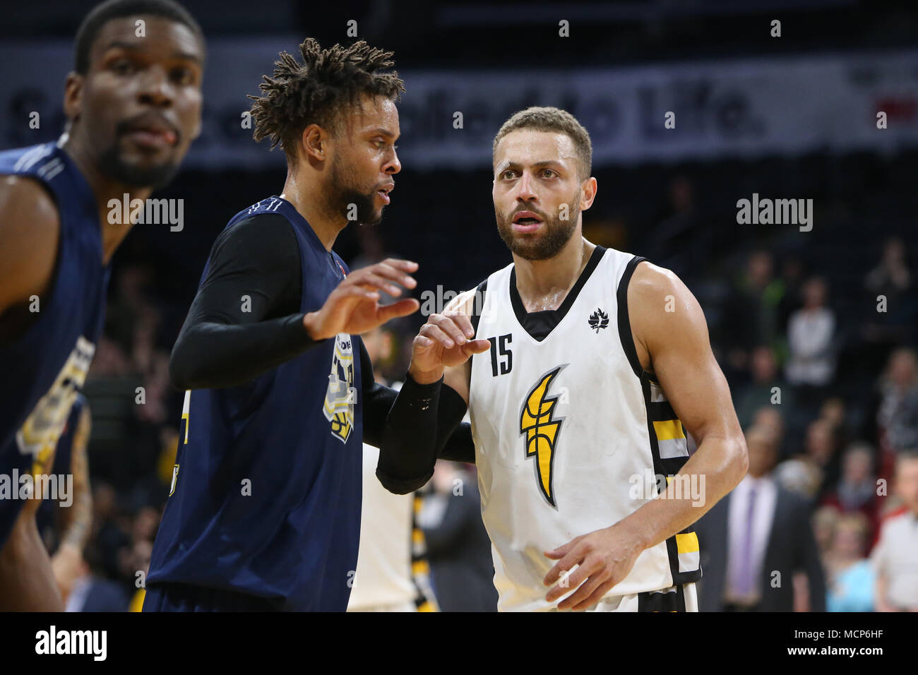 London, Ontario, Canada. 17th Apr, 2018. The London Lightning and the ...
