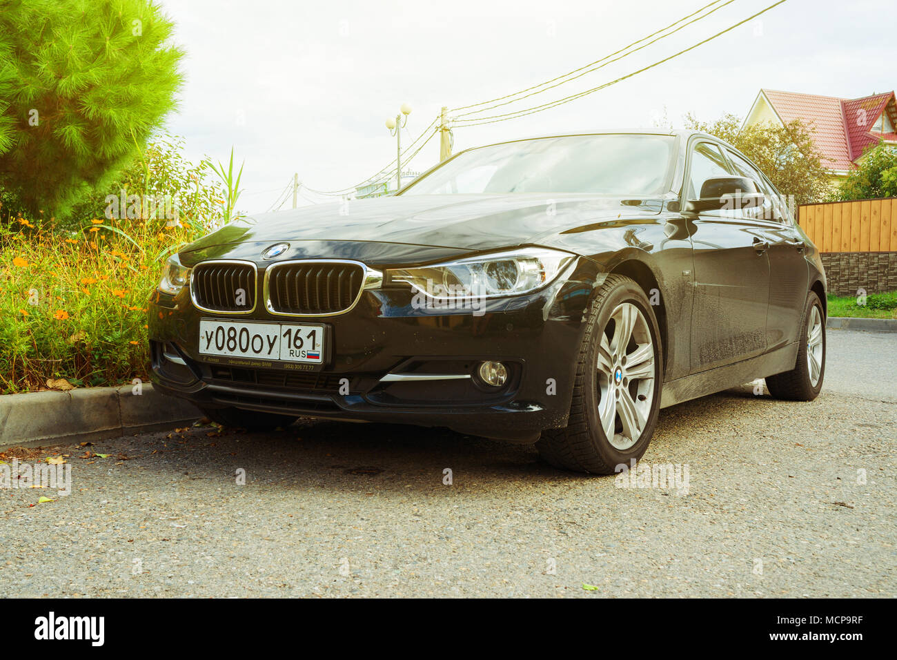 Sochi, Russia - October 11, 2016: Luxury Bmw 5-series parked in ...