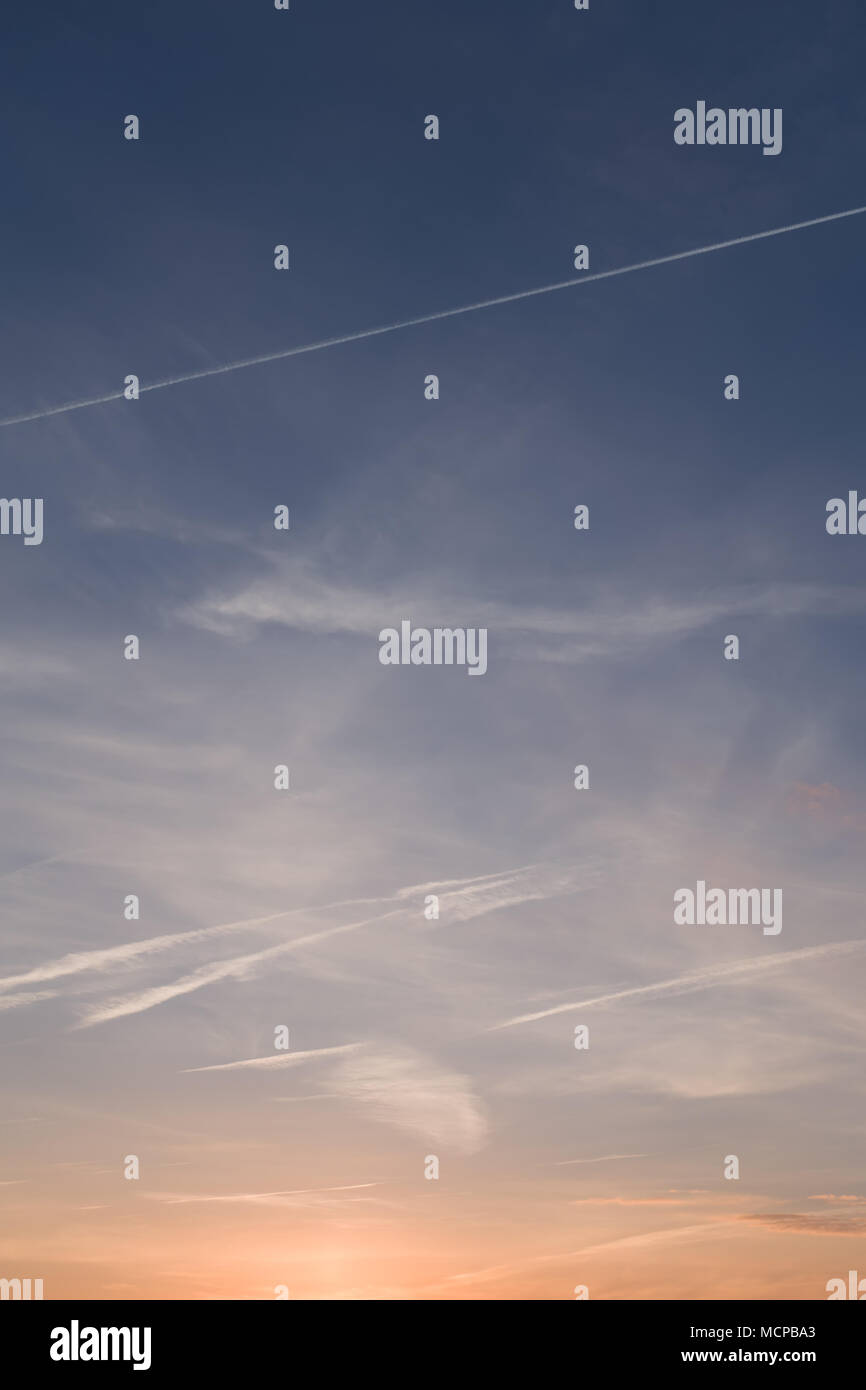 Dramatic evening sky. Sky and clouds at beautiful evening Stock Photo ...