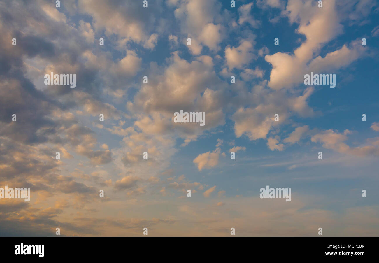 Beautiful dramatic sky and clouds, majestic sunset. Sky and clouds at ...