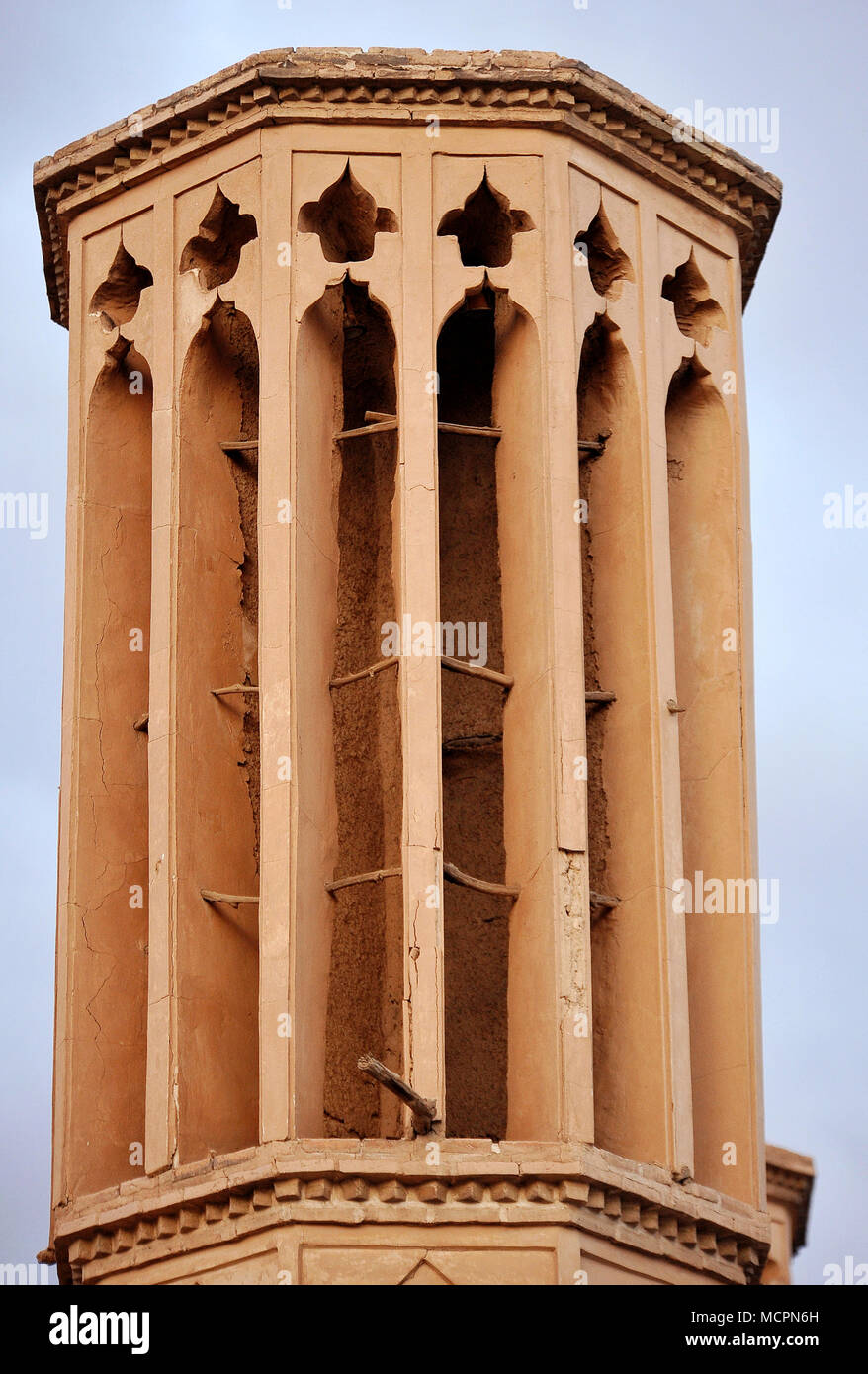 Wind tower used as a natural cooling system in iranian traditional ...