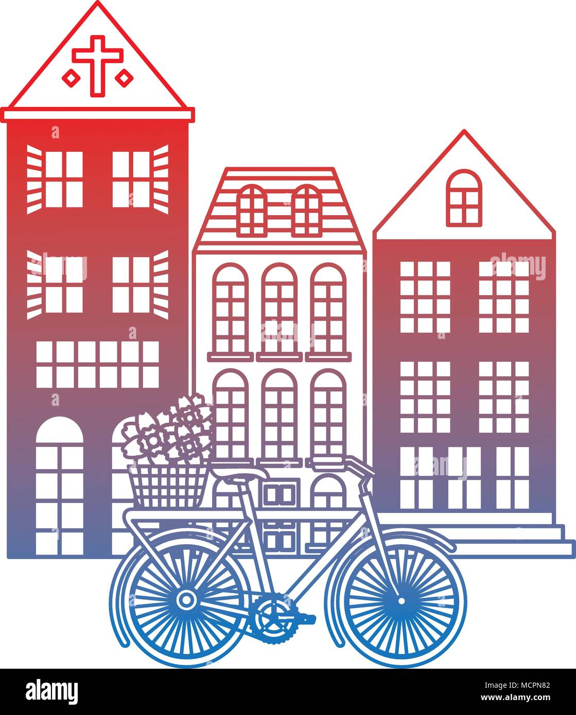 House with roses Stock Vector Images - Alamy