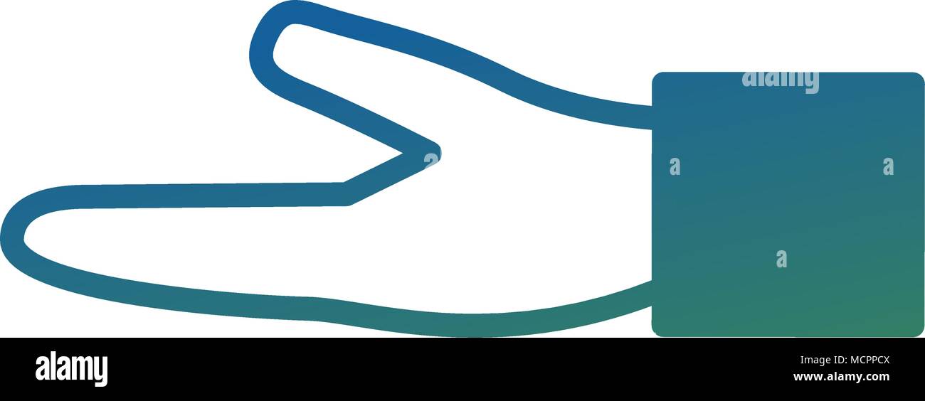 human hand support gesture image Stock Vector Image & Art - Alamy