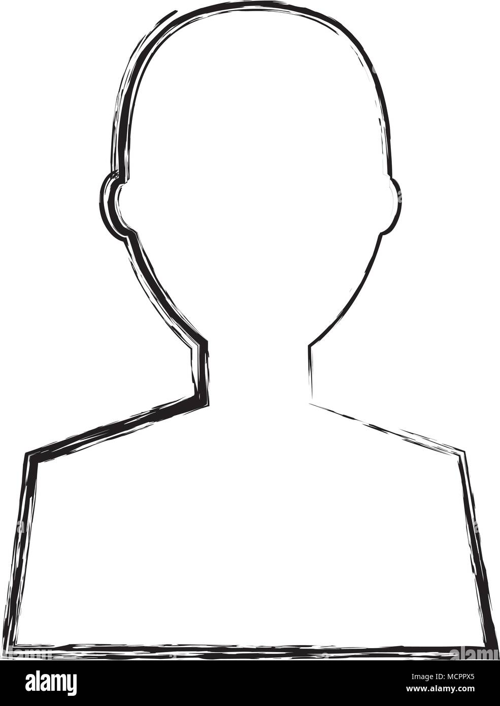 portrait contour man character image Stock Vector Image & Art - Alamy