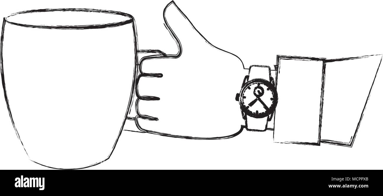 Business man hand holding laptop Black and White Stock Photos & Images ...