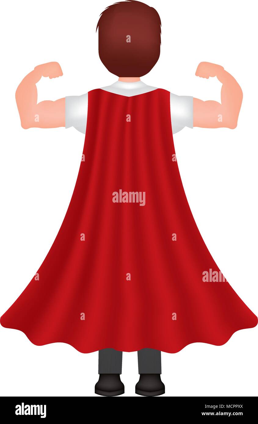 super hero back character Stock Vector Image & Art - Alamy