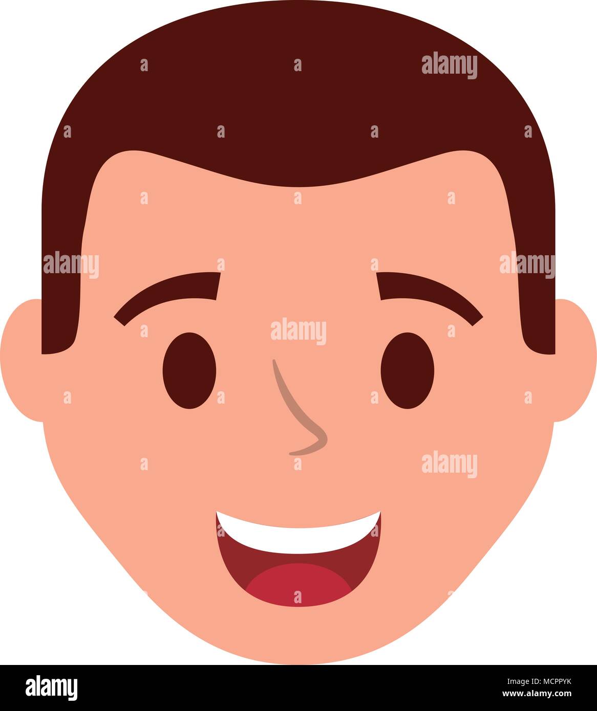 young man head avatar character Stock Vector Image & Art - Alamy