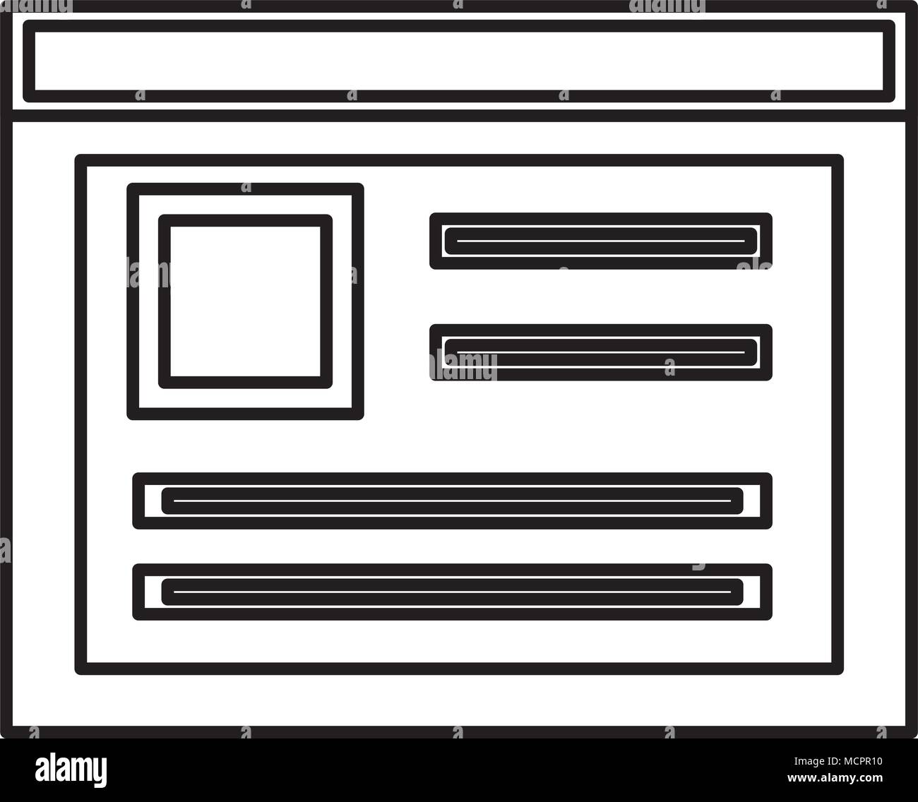 webpage template windows icon Stock Vector Image & Art - Alamy