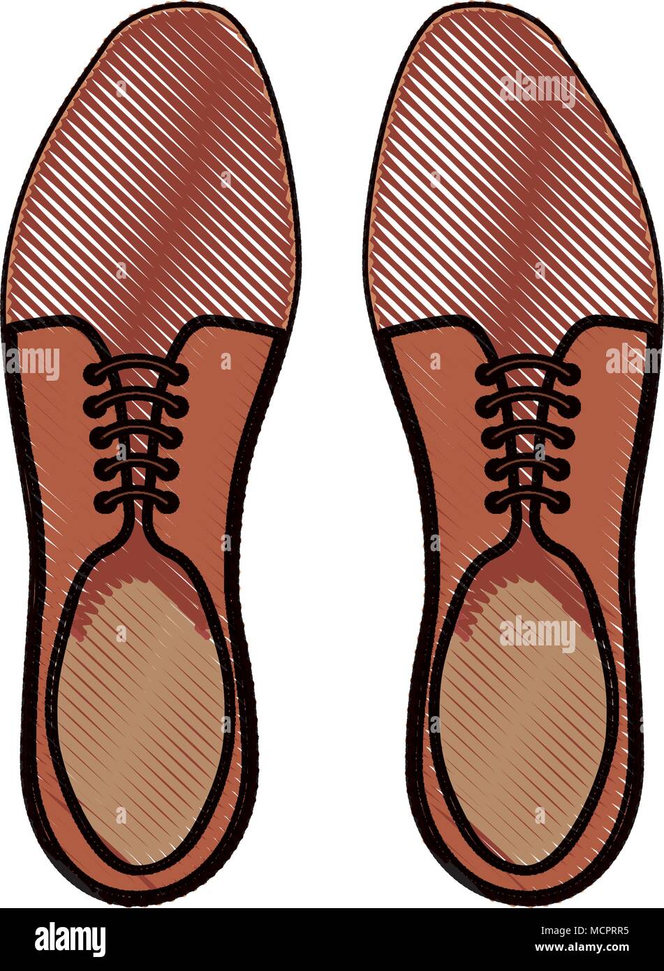Brown male leather shoes Stock Vector Images - Alamy