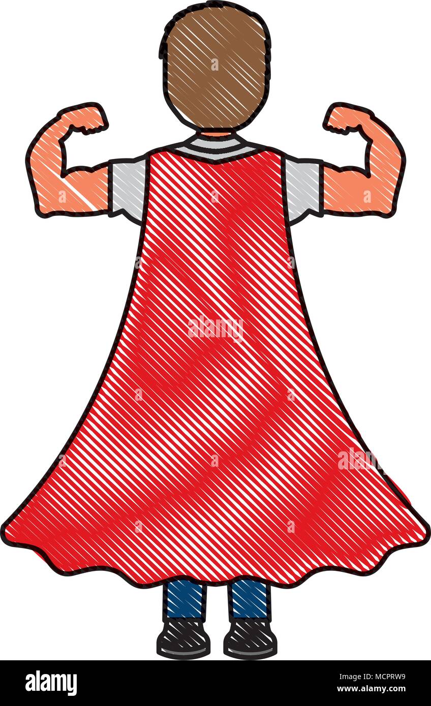 Back red cape Stock Vector Images - Alamy