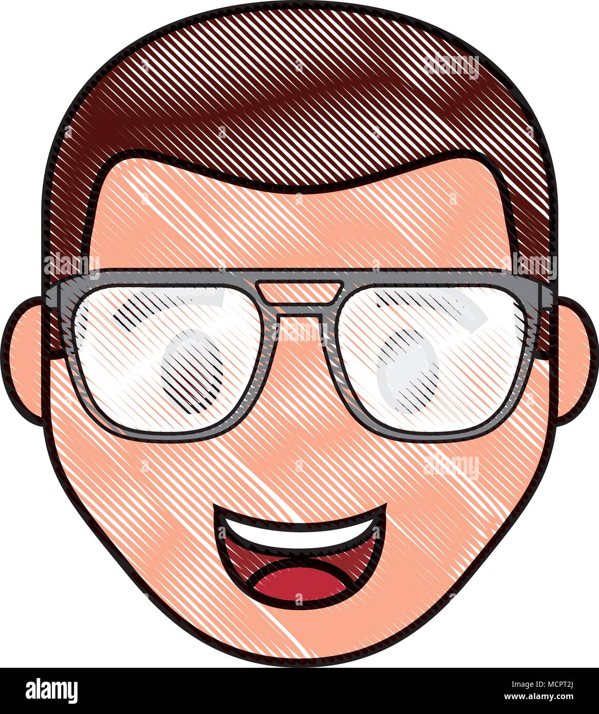 happy face man character avatar Stock Vector Image & Art - Alamy