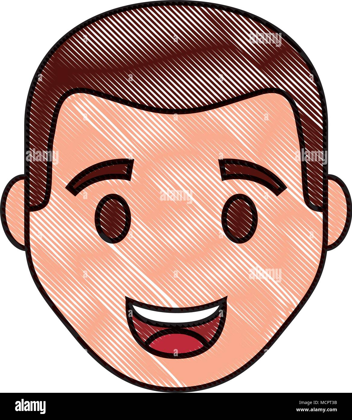 happy face man character avatar Stock Vector Image & Art - Alamy