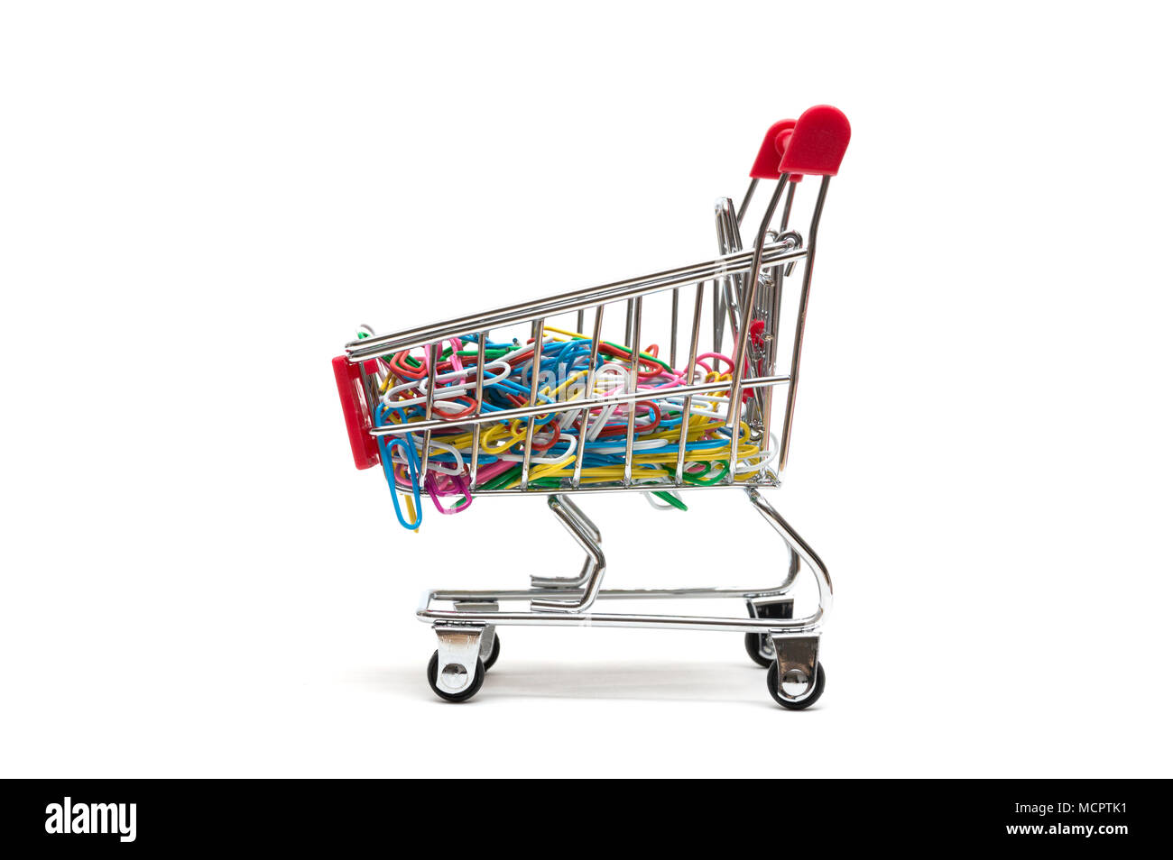 Mini shopping cart closeup Cut Out Stock Images & Pictures - Alamy
