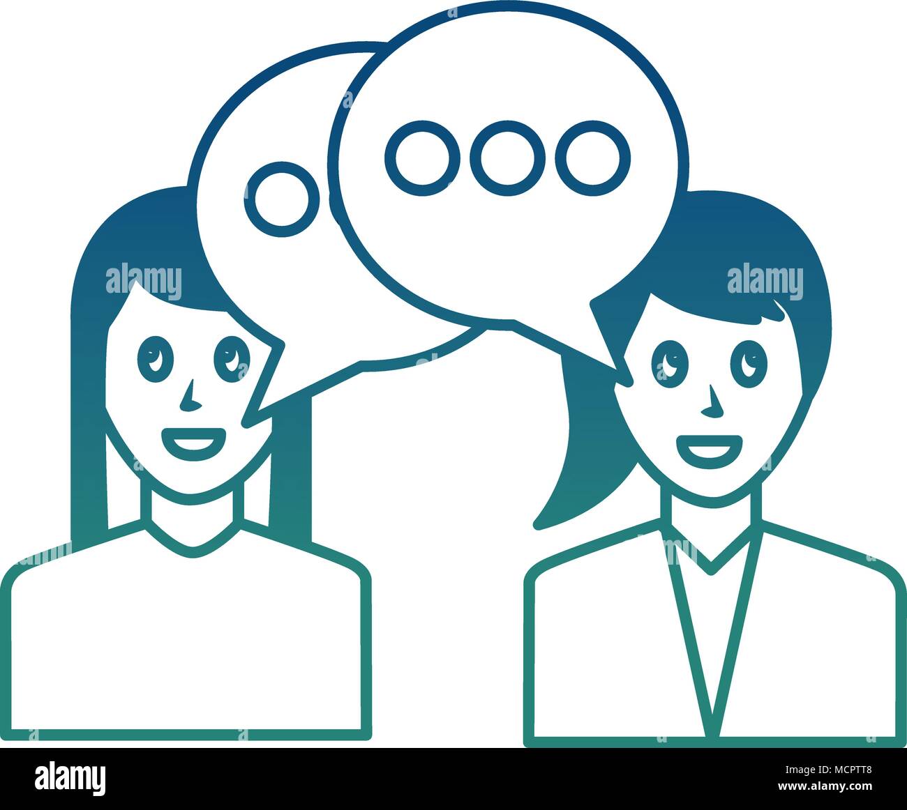 portrait women and speech bubble dialog Stock Vector Image & Art - Alamy