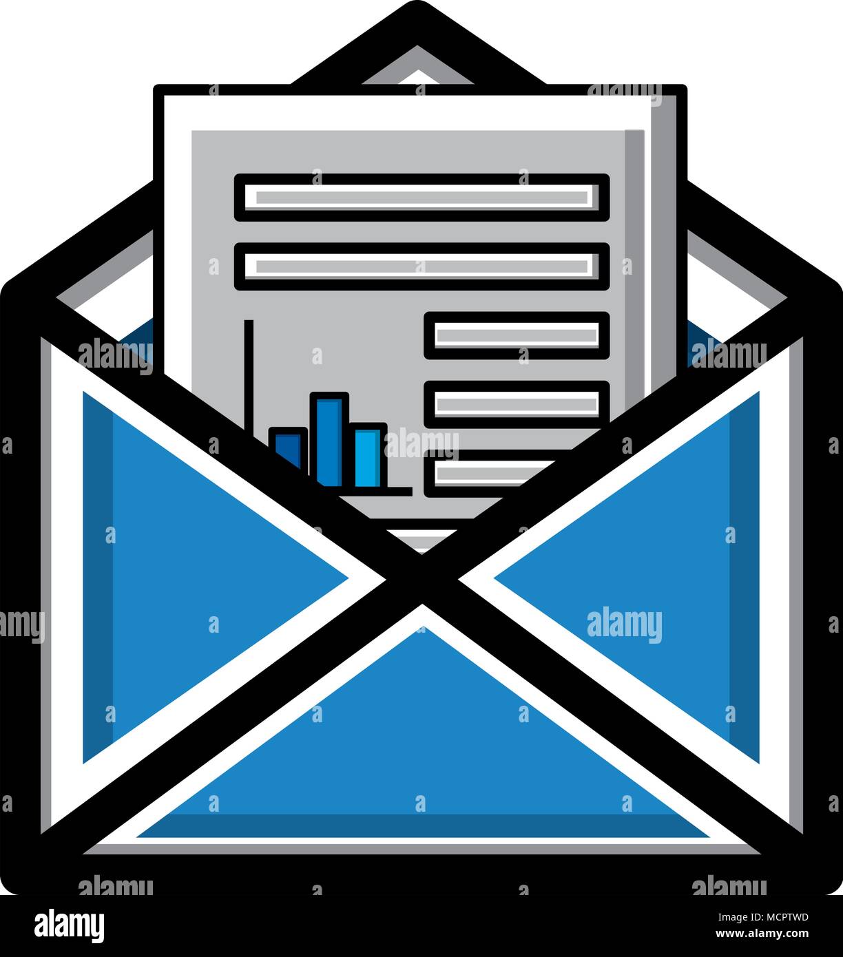 Envelope check mark button Stock Vector Images - Alamy