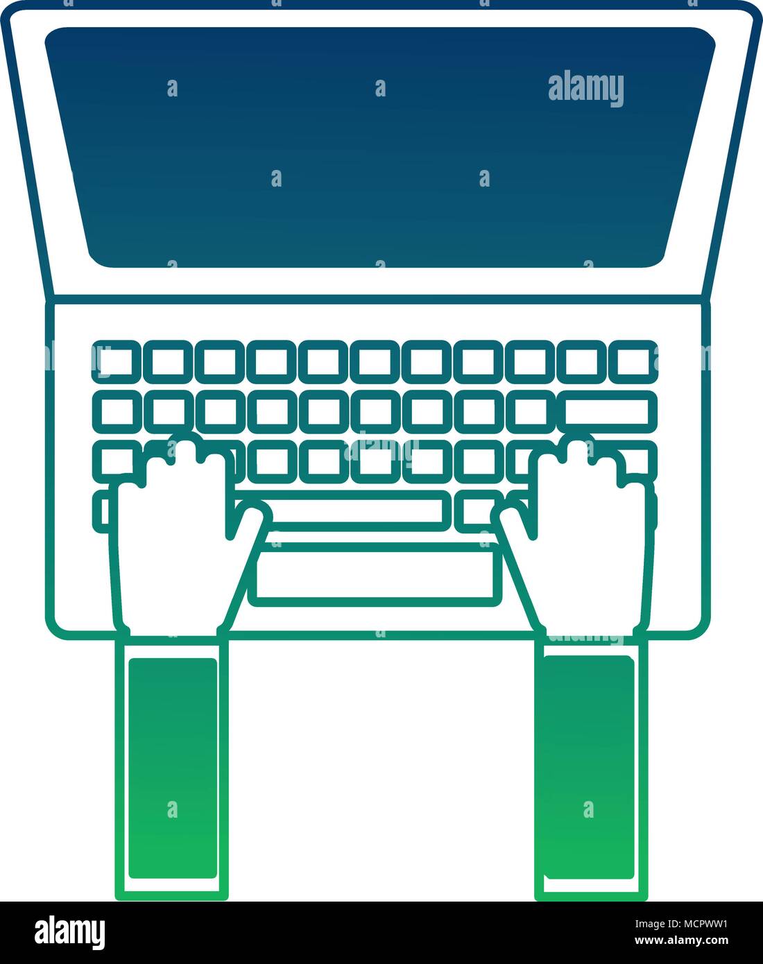 Device using with green background Stock Vector Images - Alamy