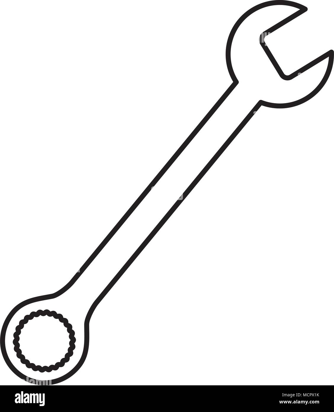 wrench key tool icon Stock Vector Image & Art - Alamy