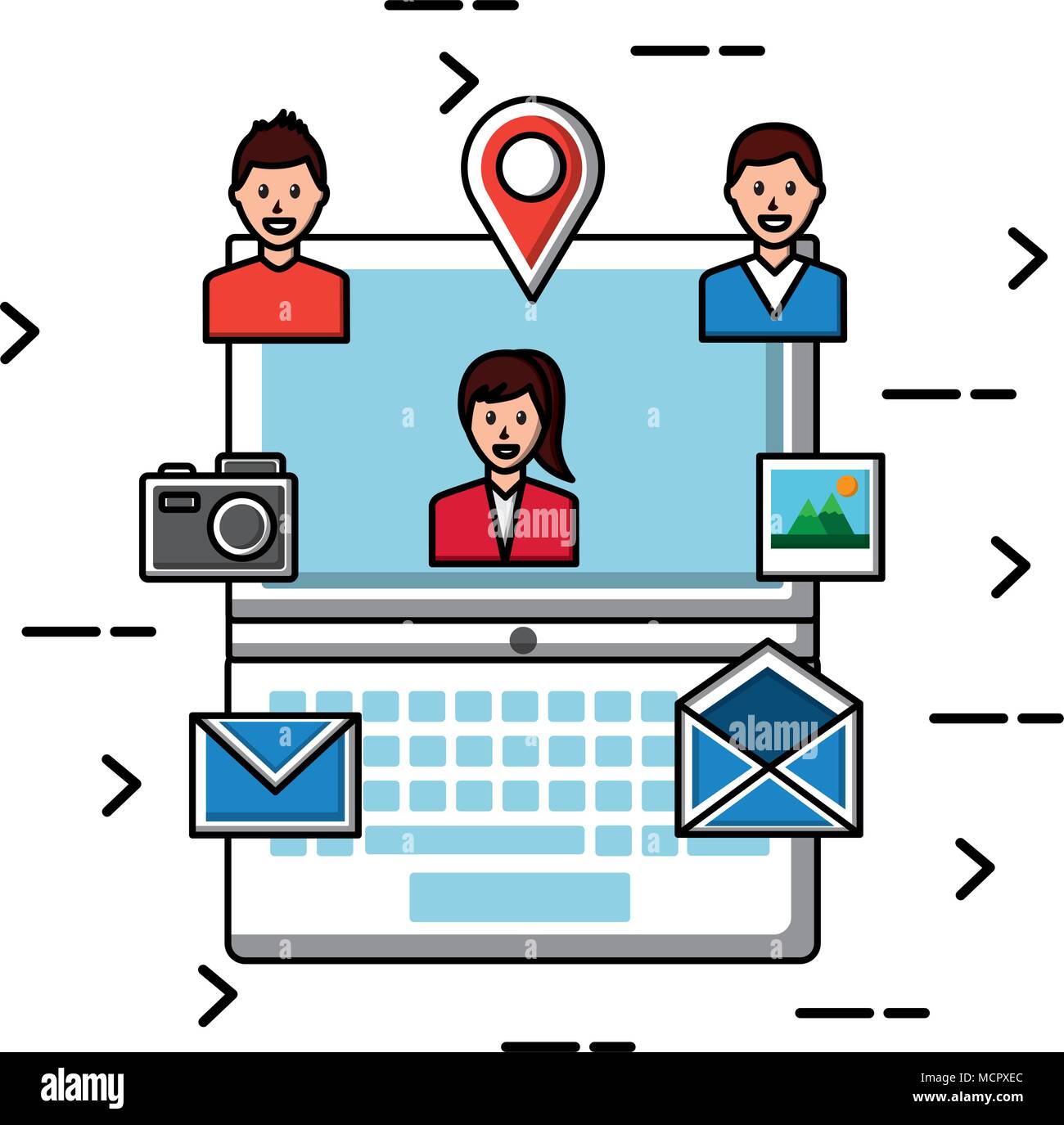 social media card Stock Vector Image & Art - Alamy