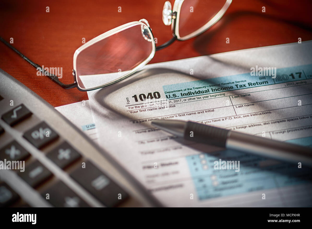 Tax declaration income form hi-res stock photography and images - Alamy