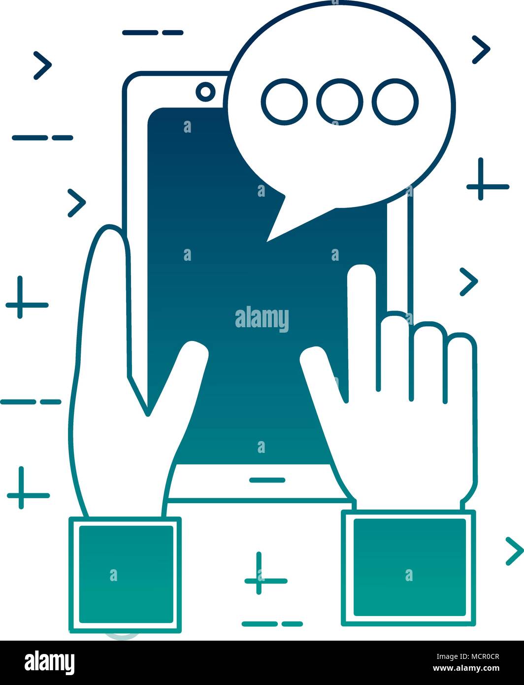 Using smartphone green screen Stock Vector Images - Alamy