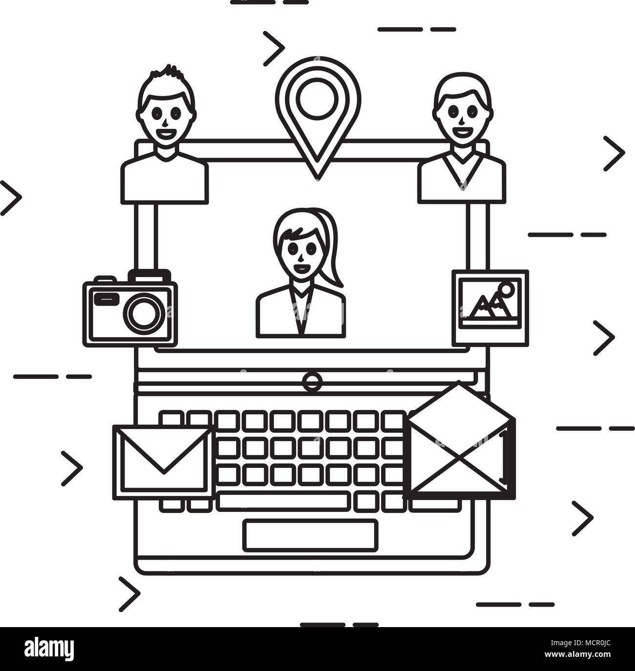 Community profiles Stock Vector Images - Alamy