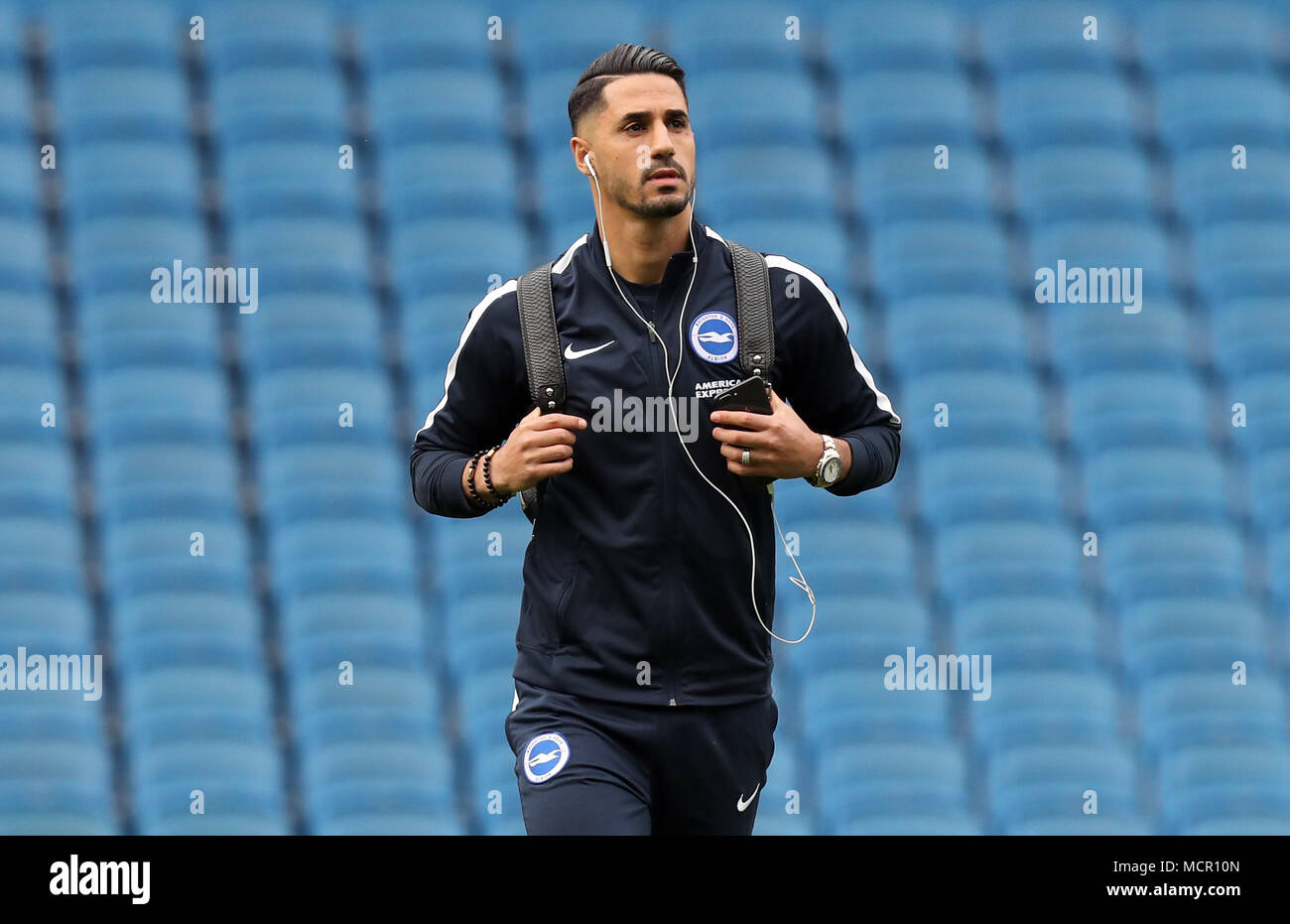 Brighton & Hove Albion's Beram Kayal arrives for the Premier League ...