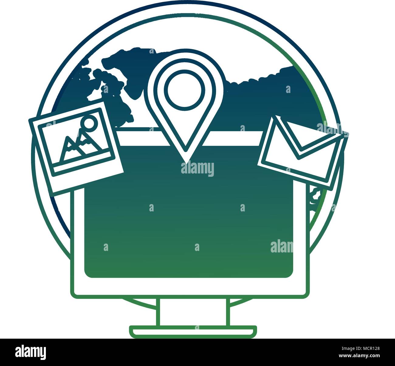 social media card Stock Vector Image & Art - Alamy